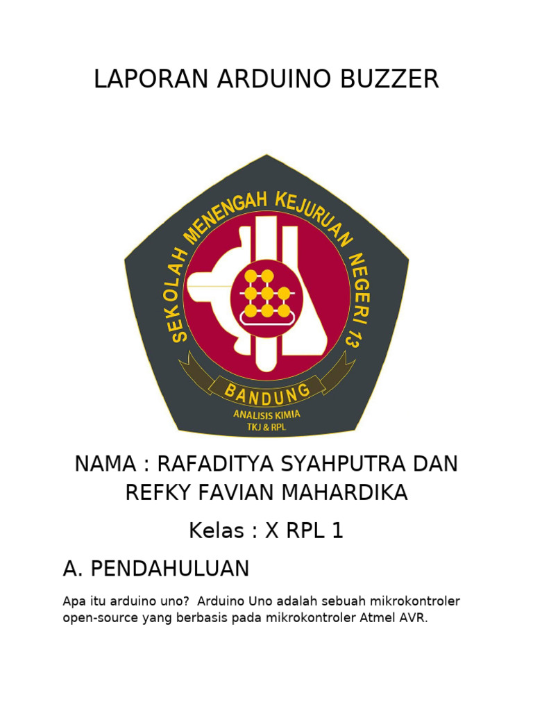 Laporan Arduino Rafaditya Dan Refky | PDF