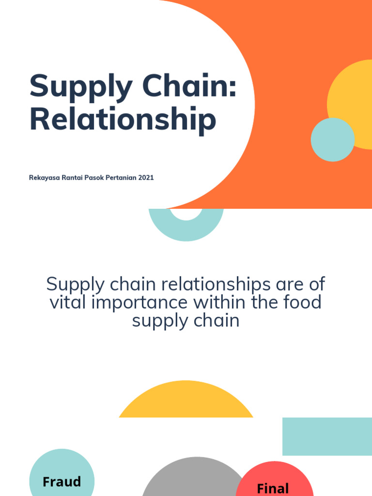 Supply Chain - Relationship RRPP | PDF