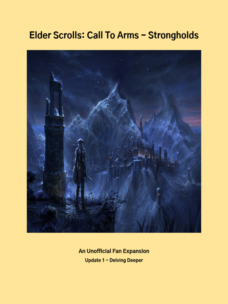 Elder Scrolls Call To Arms - Strongholds - Update 1 Delving Deeper | PDF | Magician (Fantasy ...