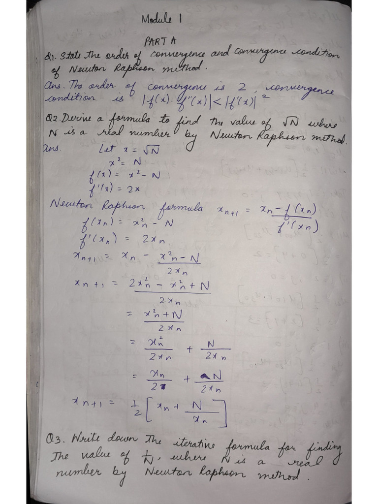 Question Bank With Solutions - Numerical Methods - EMA51009 | PDF