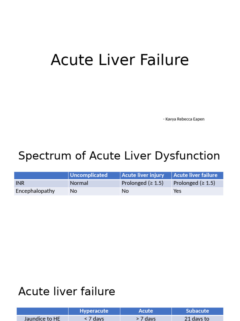 Acute Liver Dysfunction | PDF | Cirrhosis | Hepatitis
