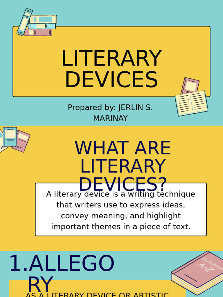 Lesson 2 Literary Devices | PDF | Allegory | Metaphor