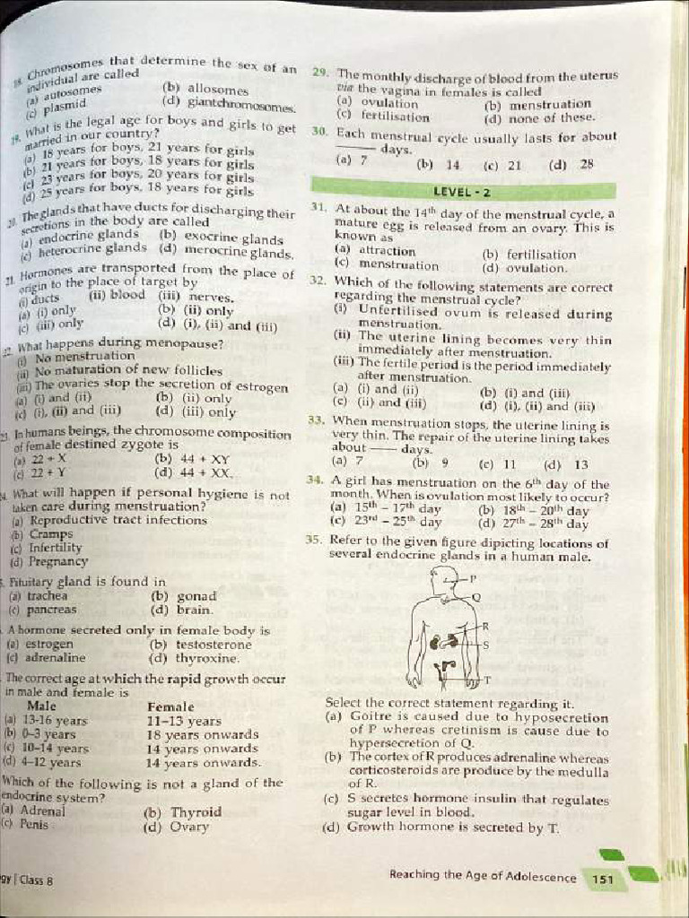 Bio Class 8 IMP-75 | PDF