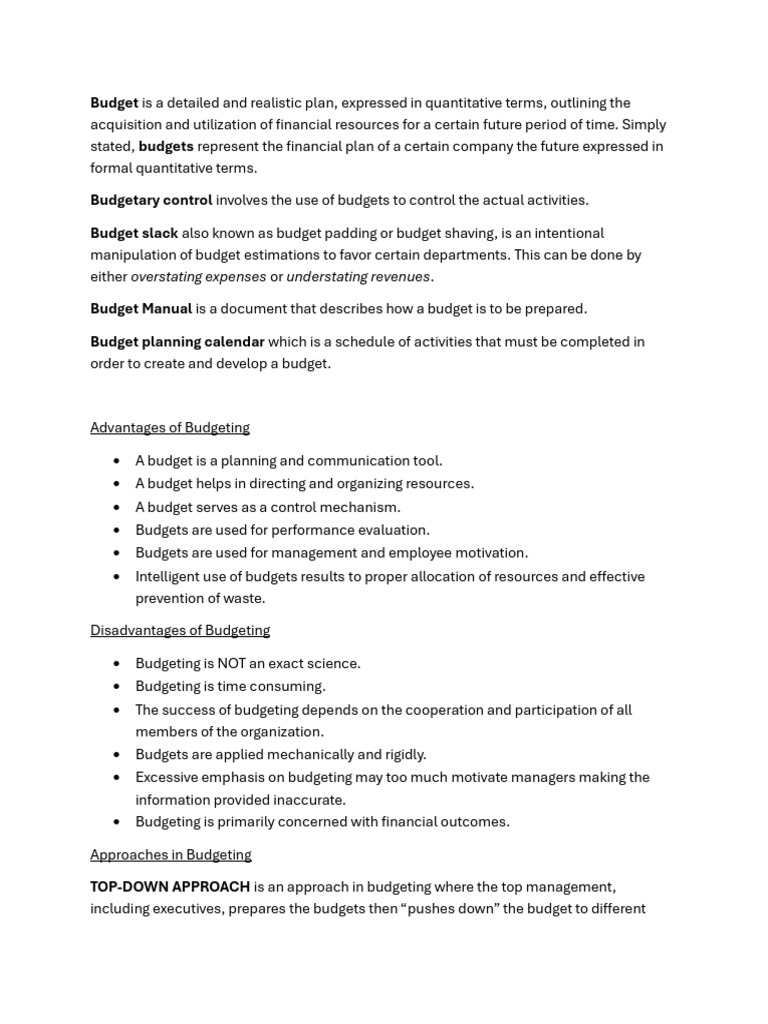Comprehensive Guide to Budgeting Techniques | PDF | Budget | Business