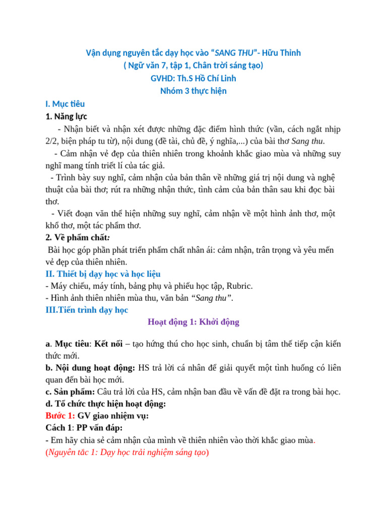 BT Nhóm 3 - Sang Thu - PPDH - HC | PDF