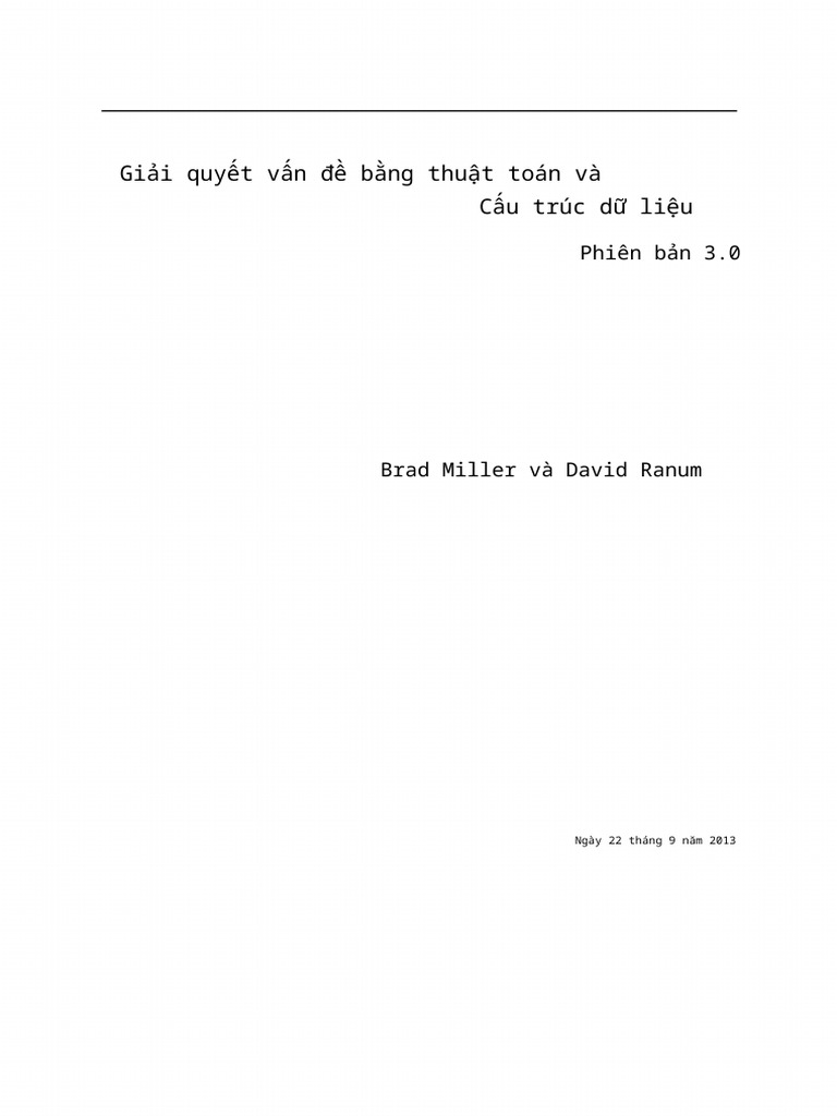 ProblemSolvingwithAlgorithmsandDataStructures (bản dịch) | PDF