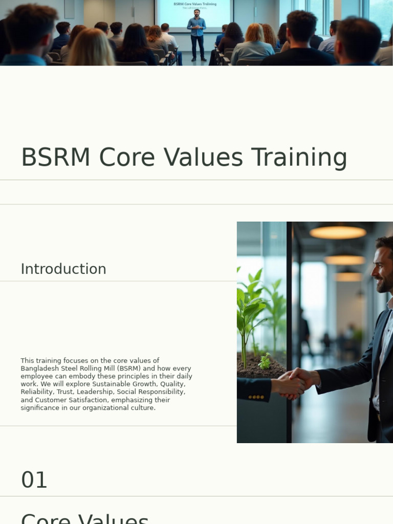 BSRM Core Values Training | PDF | Sustainability | Leadership