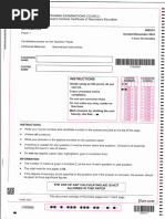 Math Bgcse 2020 Paper 1 SP | PDF