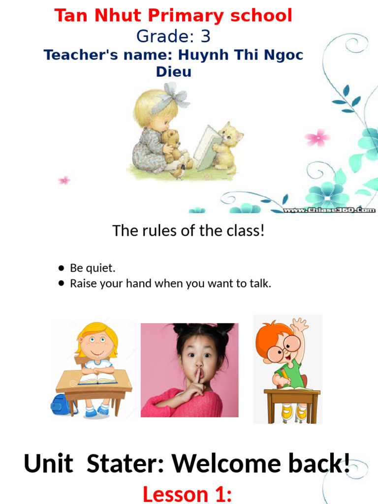 GRADE 3 Starters - Lesson 1 | PDF