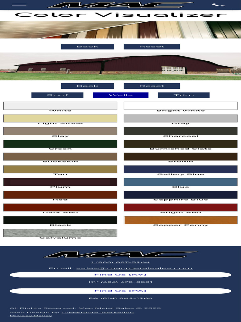 Color Visualizer Mac Metal Sales, Inc | PDF