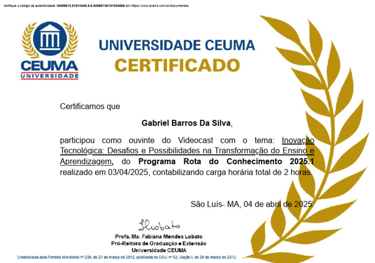 certificado 4 | PDF