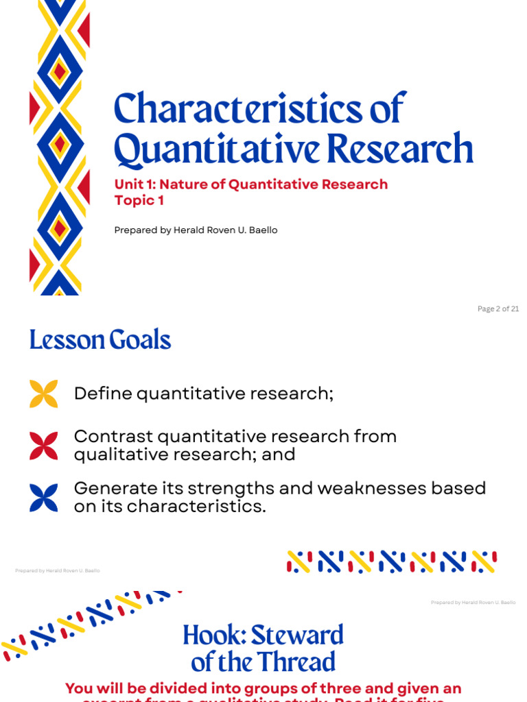 PR2 A1-1 - Characteristics of Quantitative Research | PDF ...