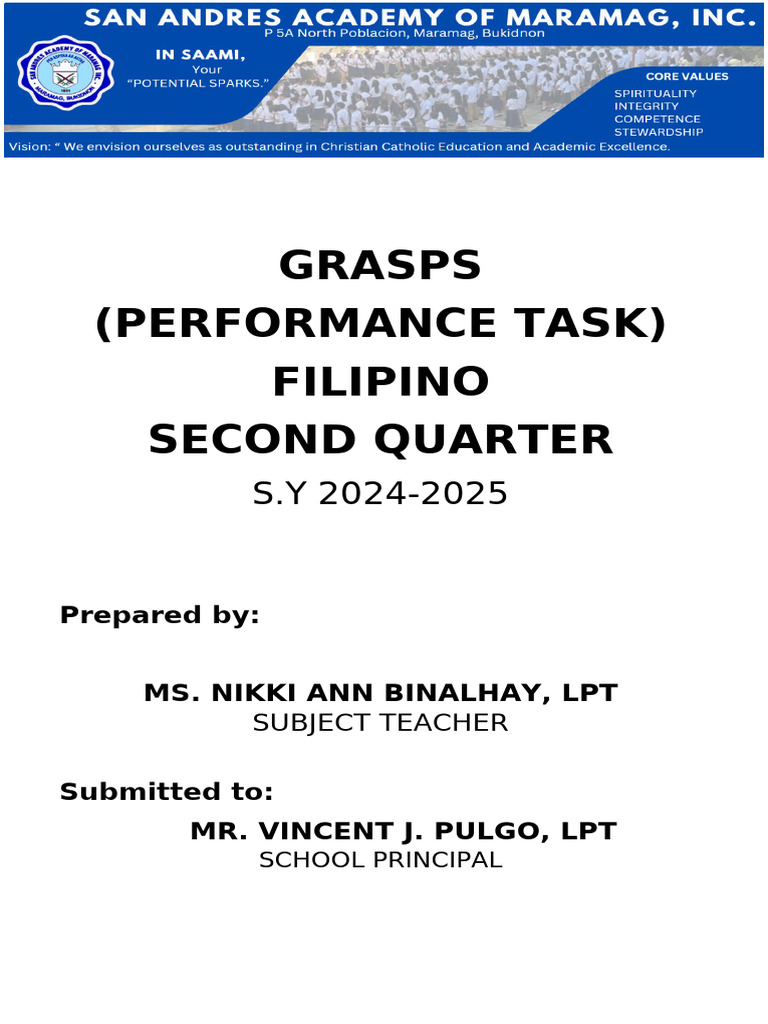 2nd Quarter Fil 7 Grasp | PDF