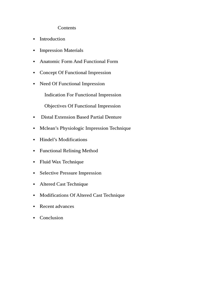 Impression Making in Removable Partial Denture | PDF | Dentures | Dentistry Branches