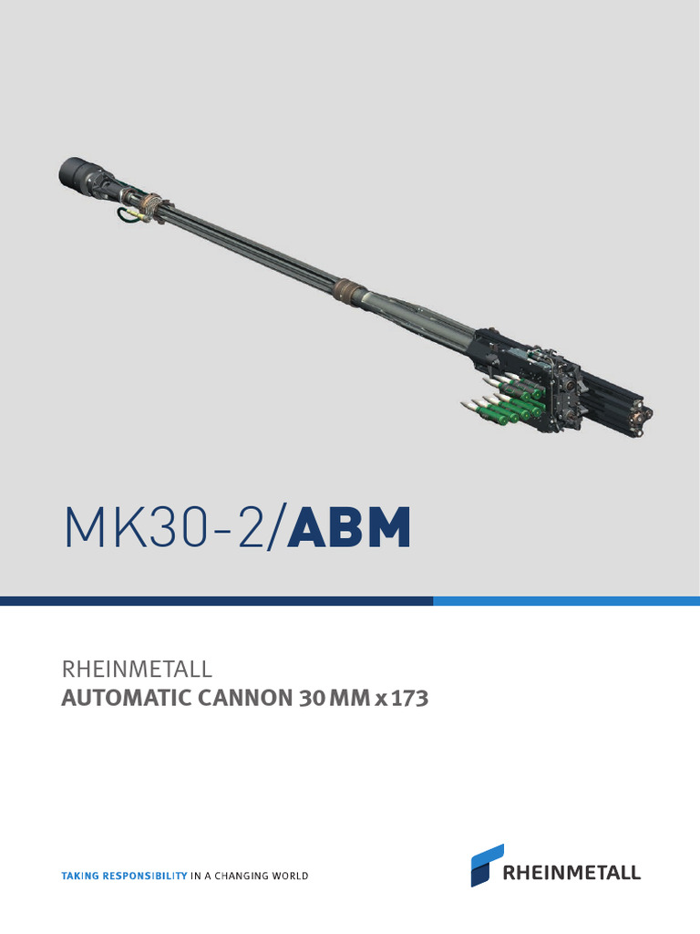 Rheinmetall MK30-2/ABM 30mm Cannon Overview | PDF | Ammunition ...