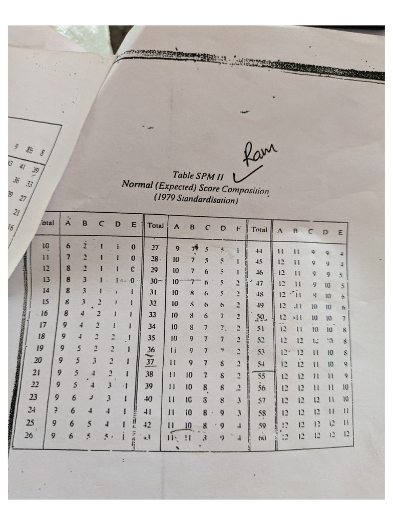 SPM Scales | PDF