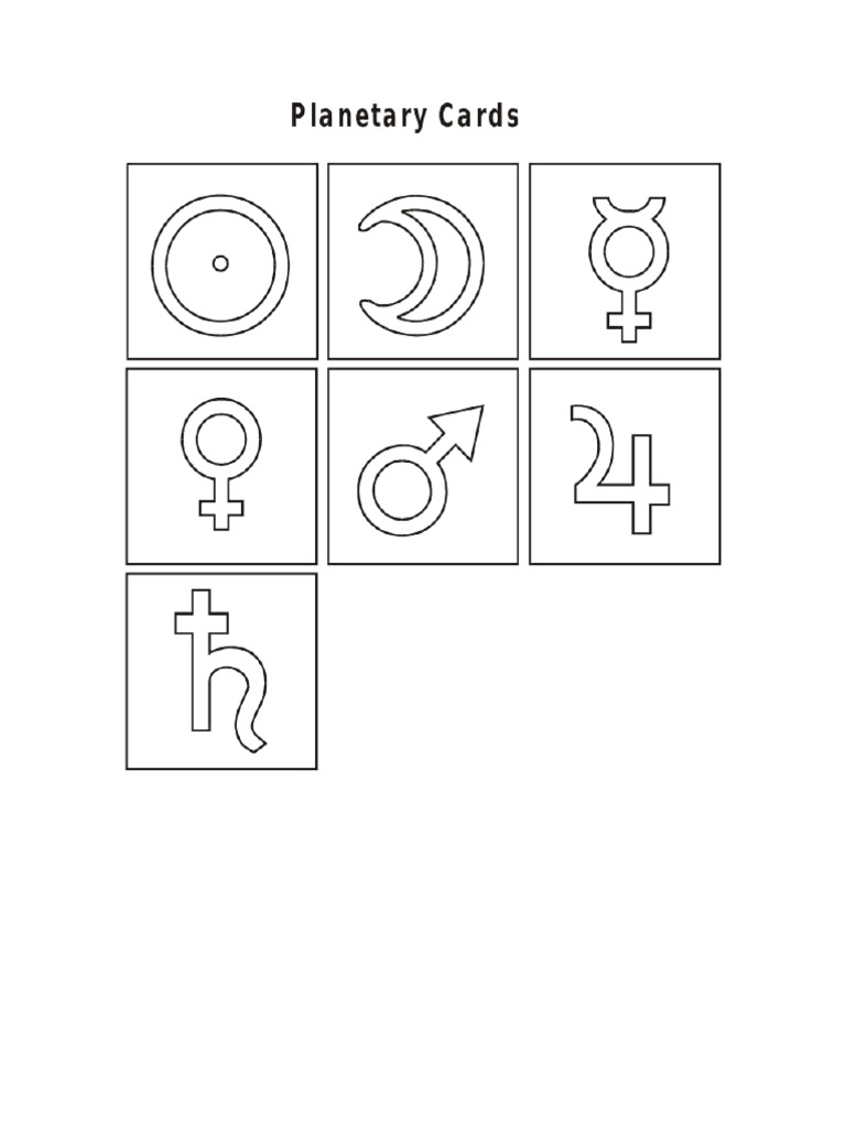 Planetary Cards | PDF