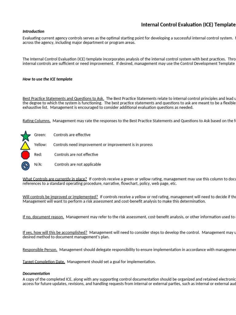 Eval ICE Control Activities 1 | PDF | Software Development | Internal Control