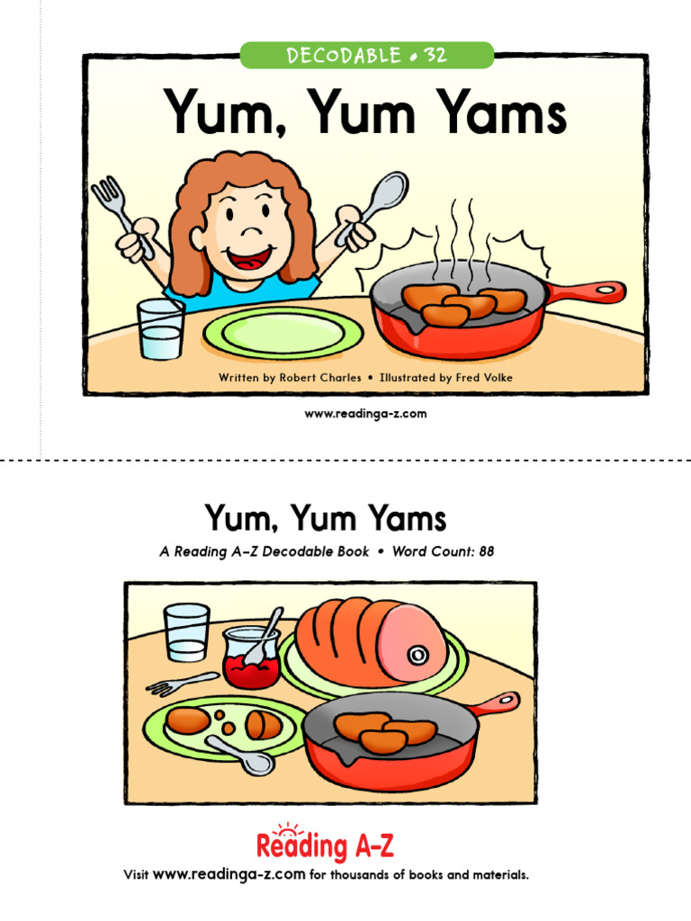 Yum, Yum Yams: A Decodable Book | PDF