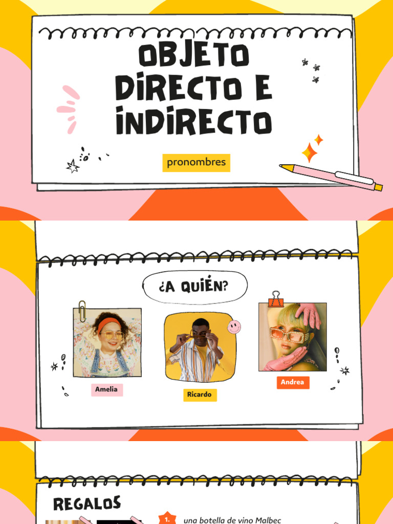 Practica Pronombres Objeto Directo e Indirecto | PDF | Objeto (gramática)