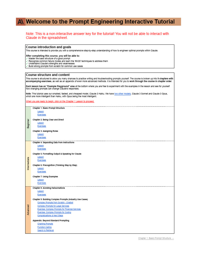 Answer Key - Anthropic's Prompt Engineering Interactive Tutorial - PUBLIC ACCESS | PDF | Nba ...