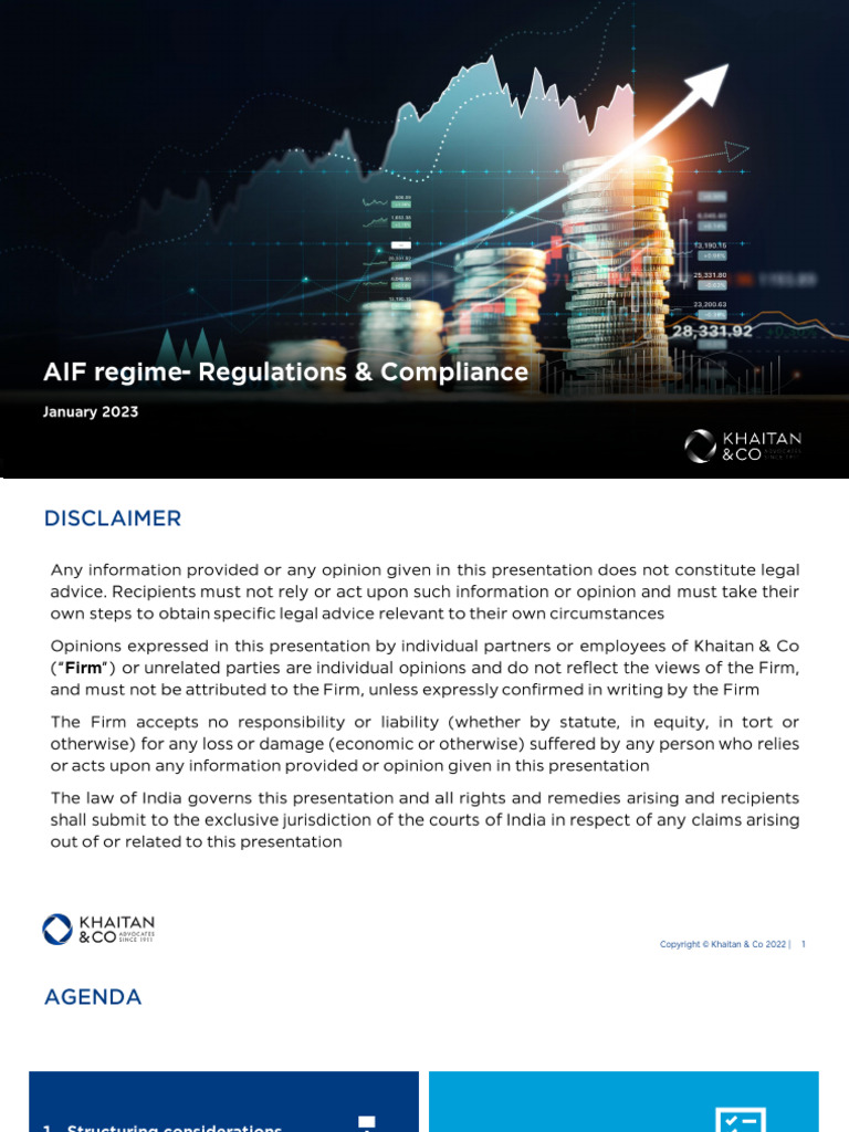 Master Class On AIF Regulations and Compliance 9 January 2023 Eqalifi | PDF