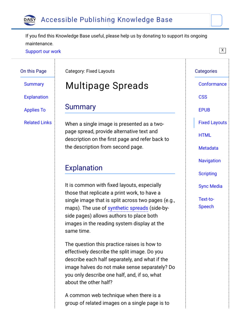 Multipage Spreads - Accessible Publishing Knowledge Base | PDF | Computing