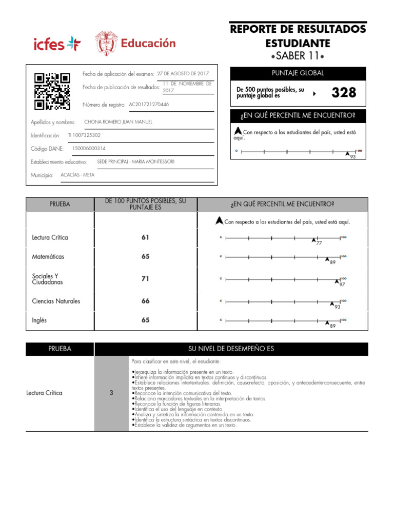 Icfes 11 | PDF | Aritmética | Datos