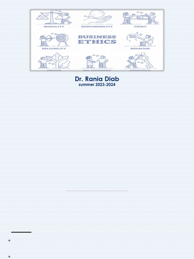 Lec.6, Ethics in Business | PDF | Regulatory Compliance | Business Ethics