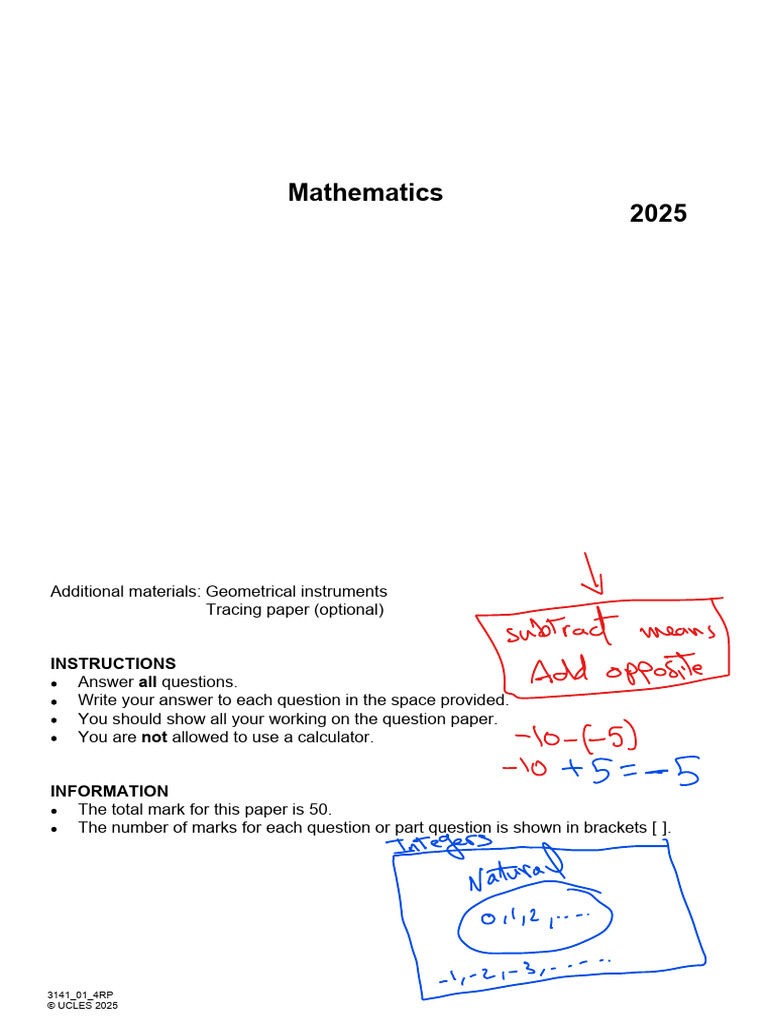 Y7 Revision Sheet T3 2025 Answers | PDF | Geometry | Mathematics