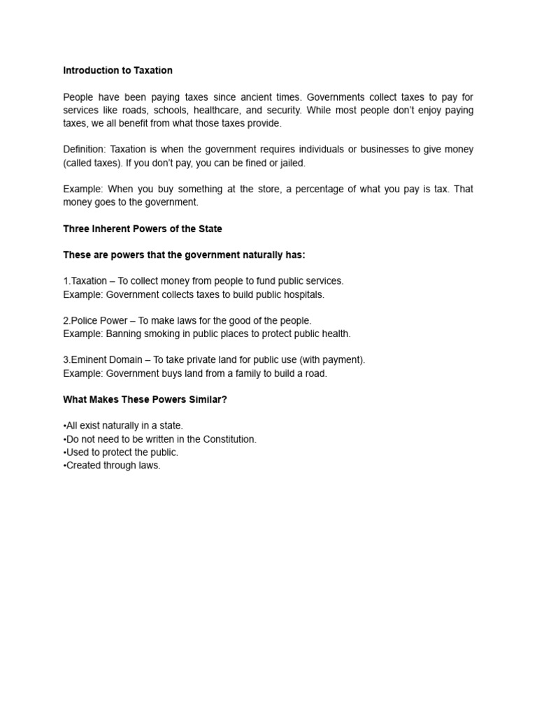 Income Tax. Lesson 1 | PDF | Taxes | Value Added Tax