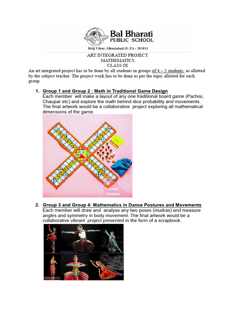 Class 9 Art Integrated Maths Project | PDF | Mathematics | Geometry