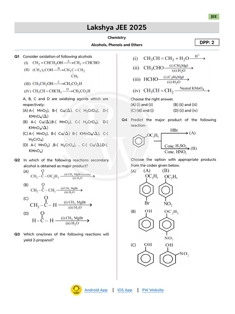 Alcohol DPP 2 | PDF | Organic Compounds | Chemistry