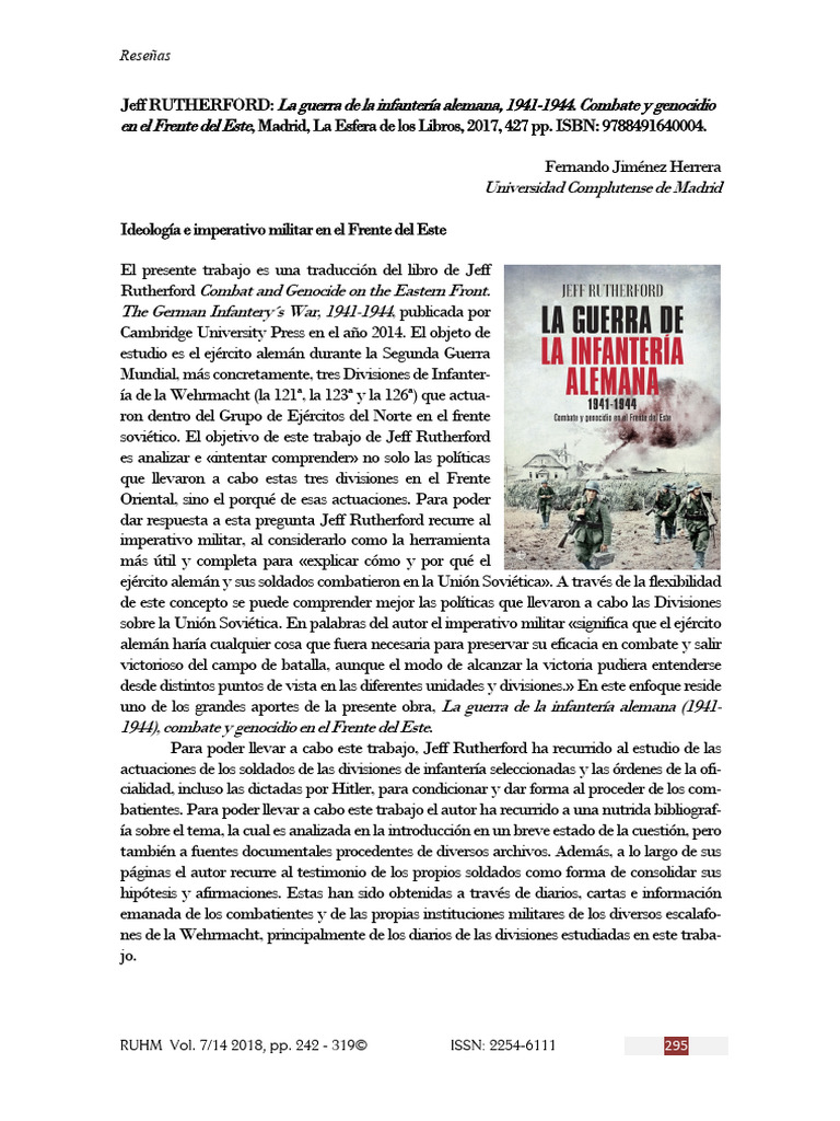 Jeff Rutherford La Guerra de La Infanter | PDF | Operación Barbarroja ...