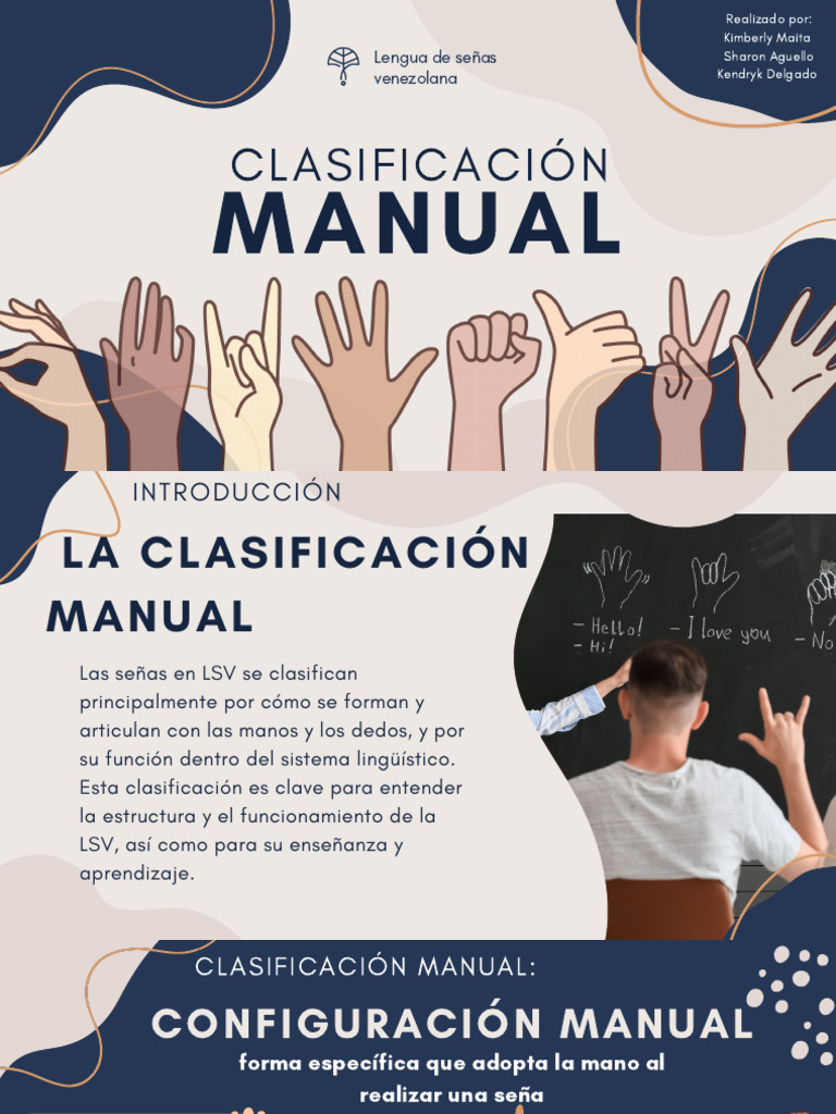 Expo, Clasificación Manual 20250630 213710 0000 | PDF | Mano | Lenguaje ...