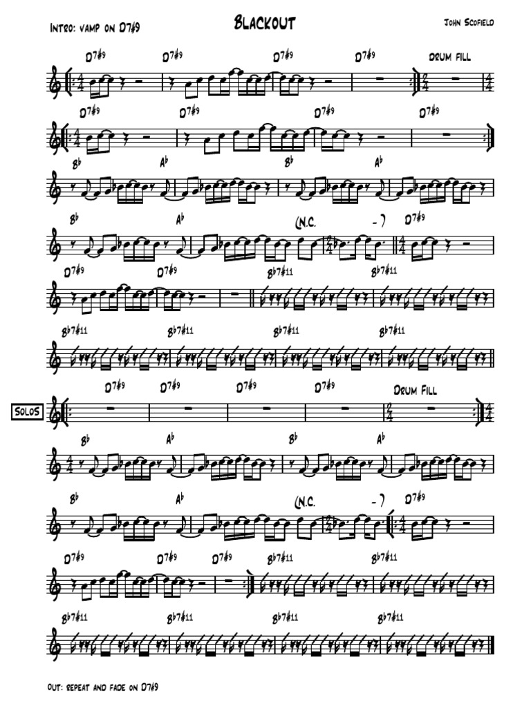 Scofield Blackout | PDF