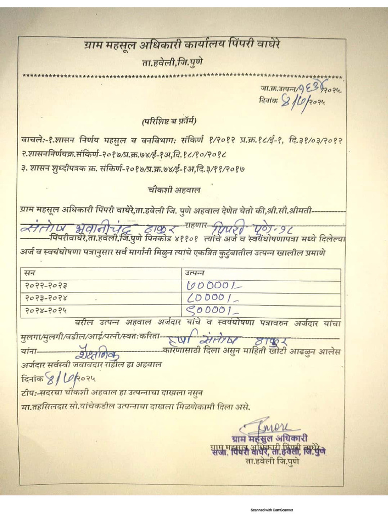 Thakur Talathi | PDF