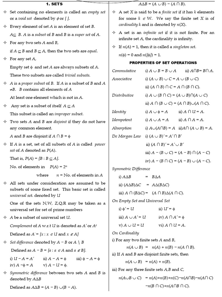 MM 11 | PDF | Set (Mathematics) | Intersection (Set Theory)