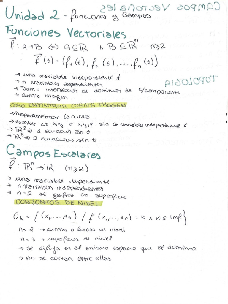 Unidad 2 - Funciones y Campos | PDF