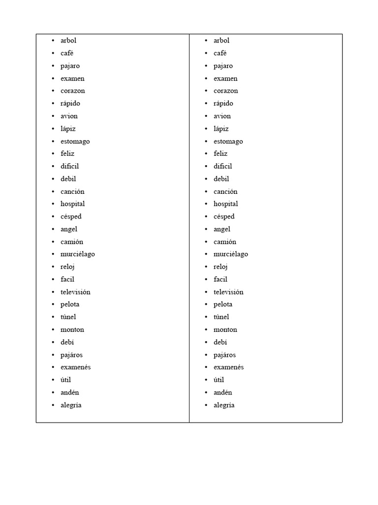 Ejercicio Tilde | PDF