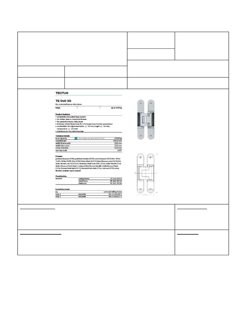 Door Hardware Specification Guide | PDF | Specification (Technical ...