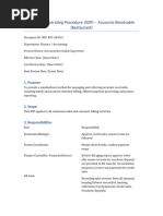 Accounts Receivable SOP Guidelines | PDF | Finance & Money Management