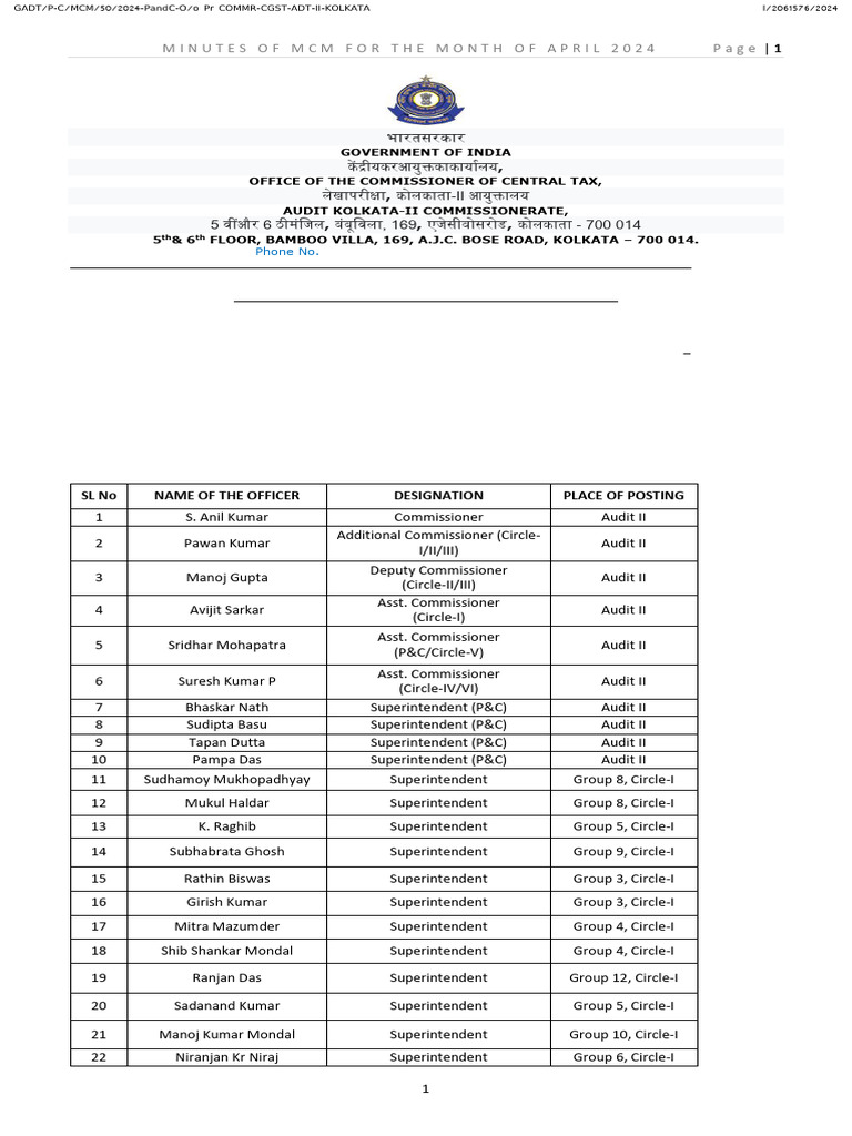 Signed Minutes April 2024 | PDF | Taxes | Taxpayer