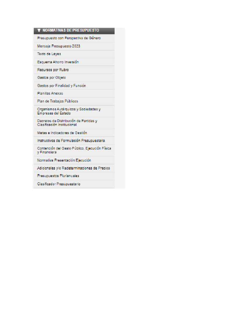 Estructura Ley Presupuesto | PDF