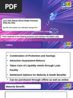 LIC Nav Jeevan Shree Plan 911 Details | PDF | Insurance | Present Value