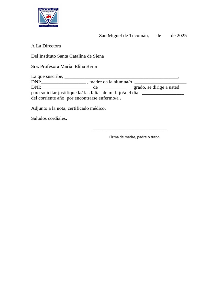 Modelo de Nota para Padres para Justificar Inasistencia de Su Hijo | PDF