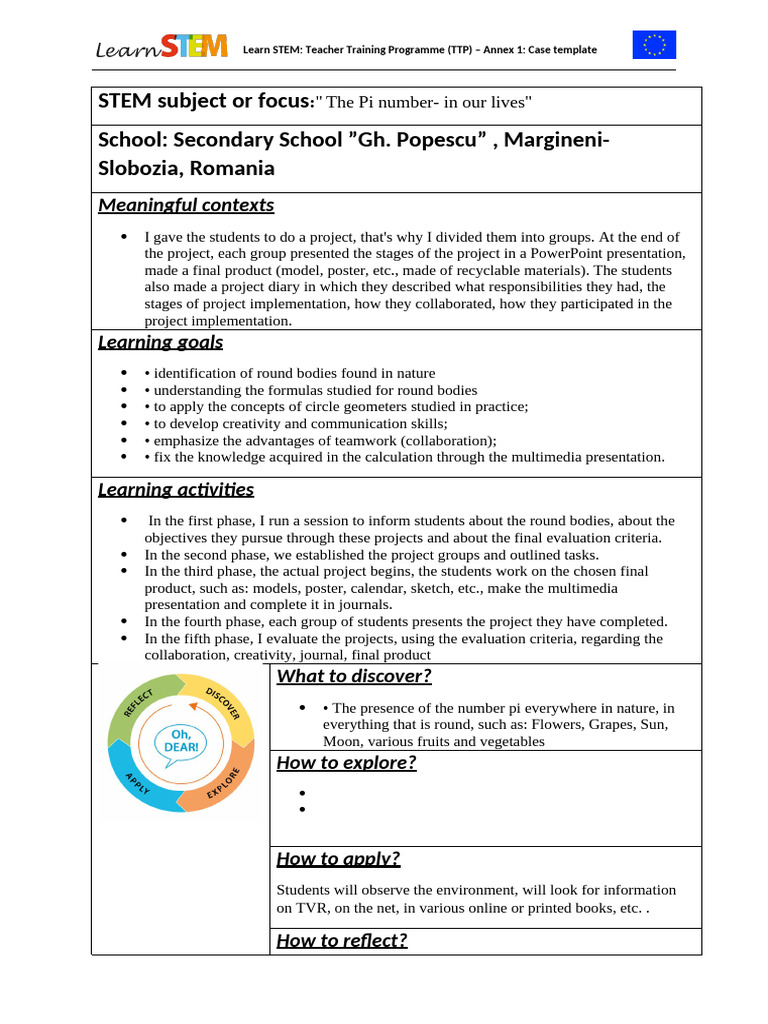 Iuliana Trasca Curs STEM2 | PDF | Learning | Human Communication