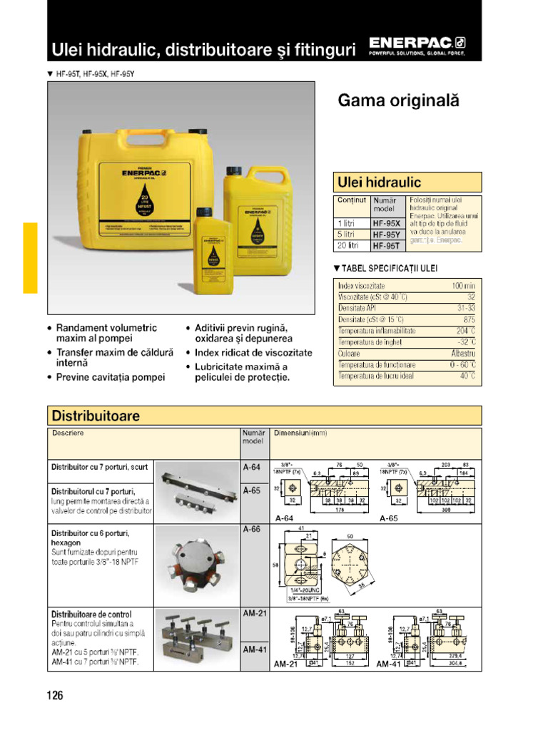 Ulei Hidraulic Seria HF 5119 | PDF