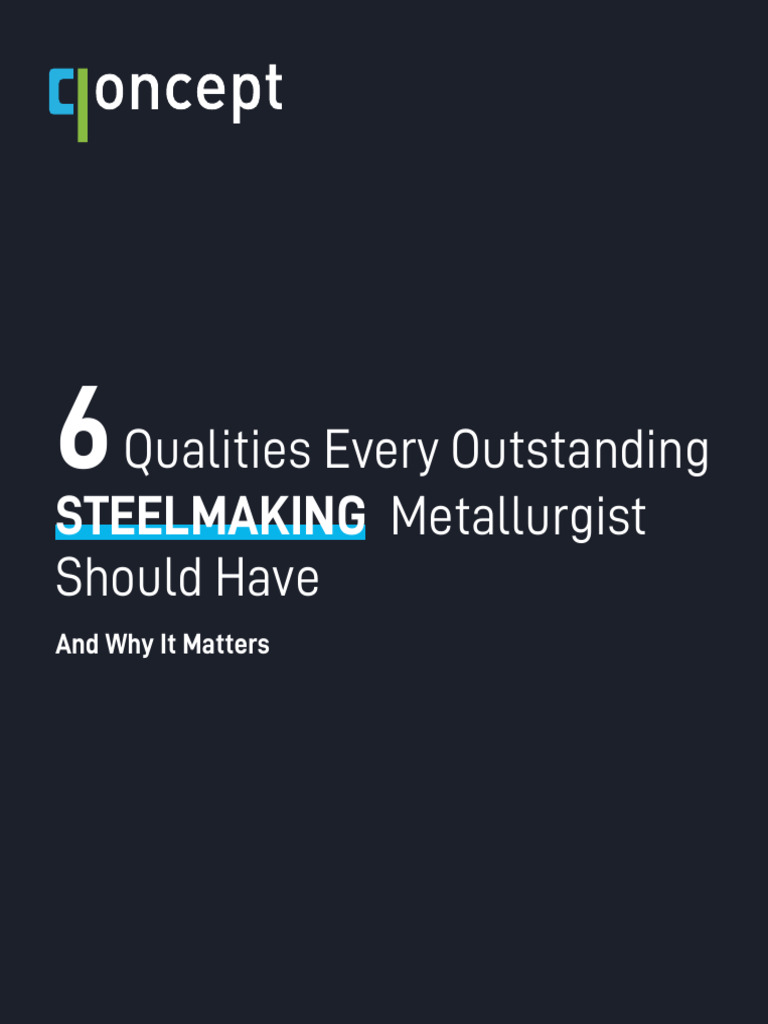 Essential Qualities of Steelmaking Metallurgists | PDF | Metallurgy ...