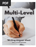 Multi-Level Writing Sheets FULL | PDF